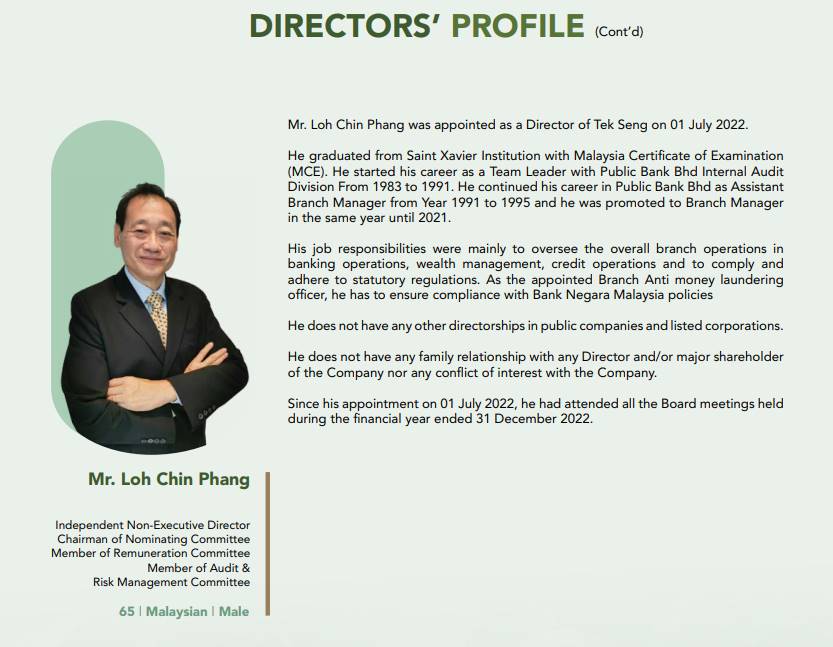 About Us | Tek Seng Holdings Berhad